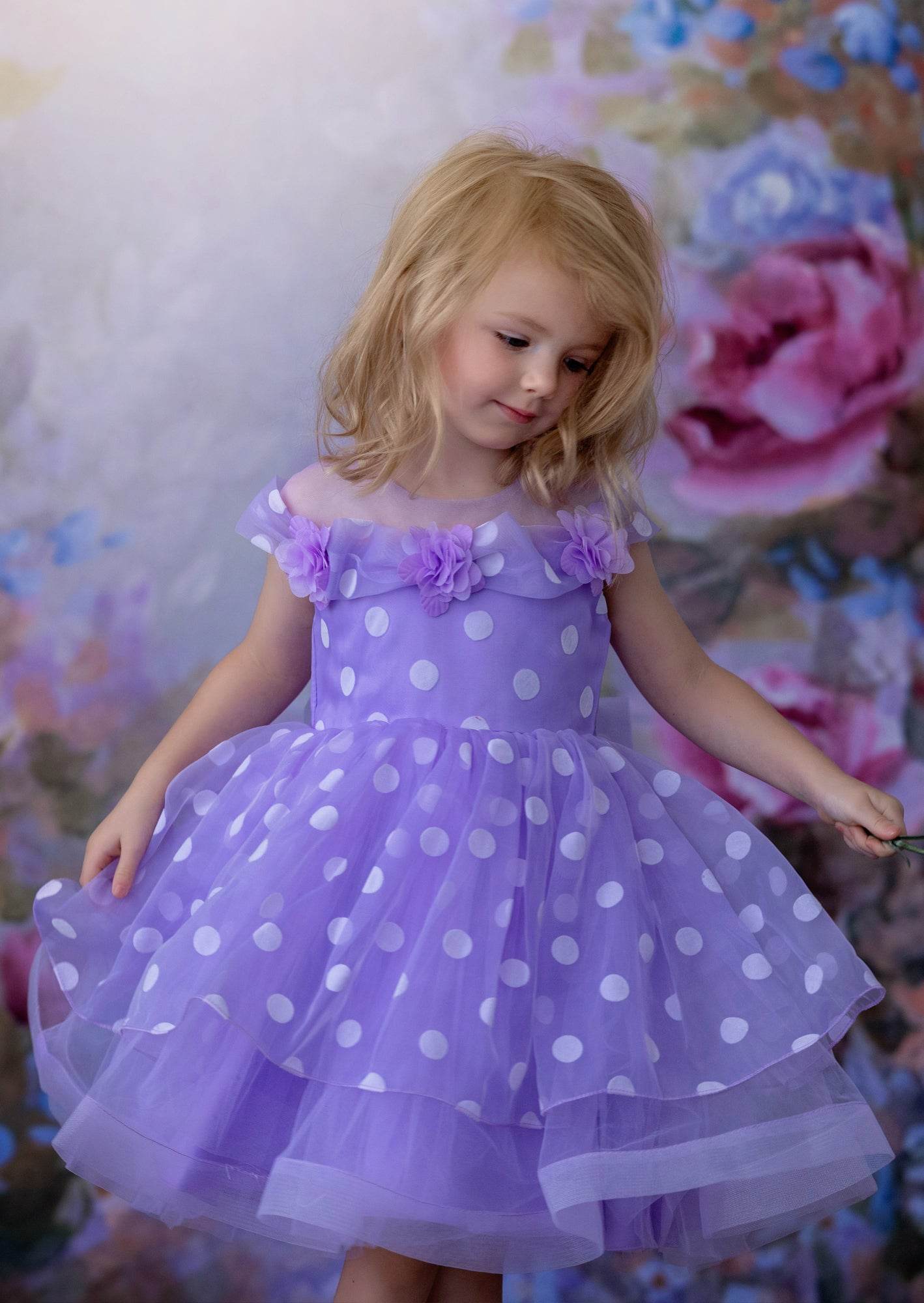 Girls Purple Party Dresses - Lilliput Petite
