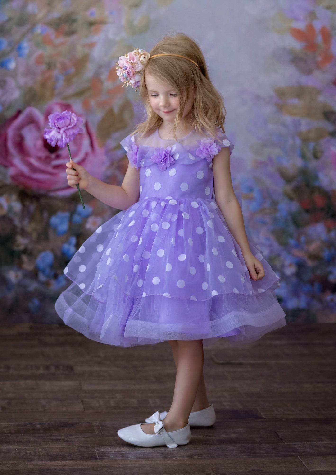 Girls Purple Party Dresses - Lilliput Petite