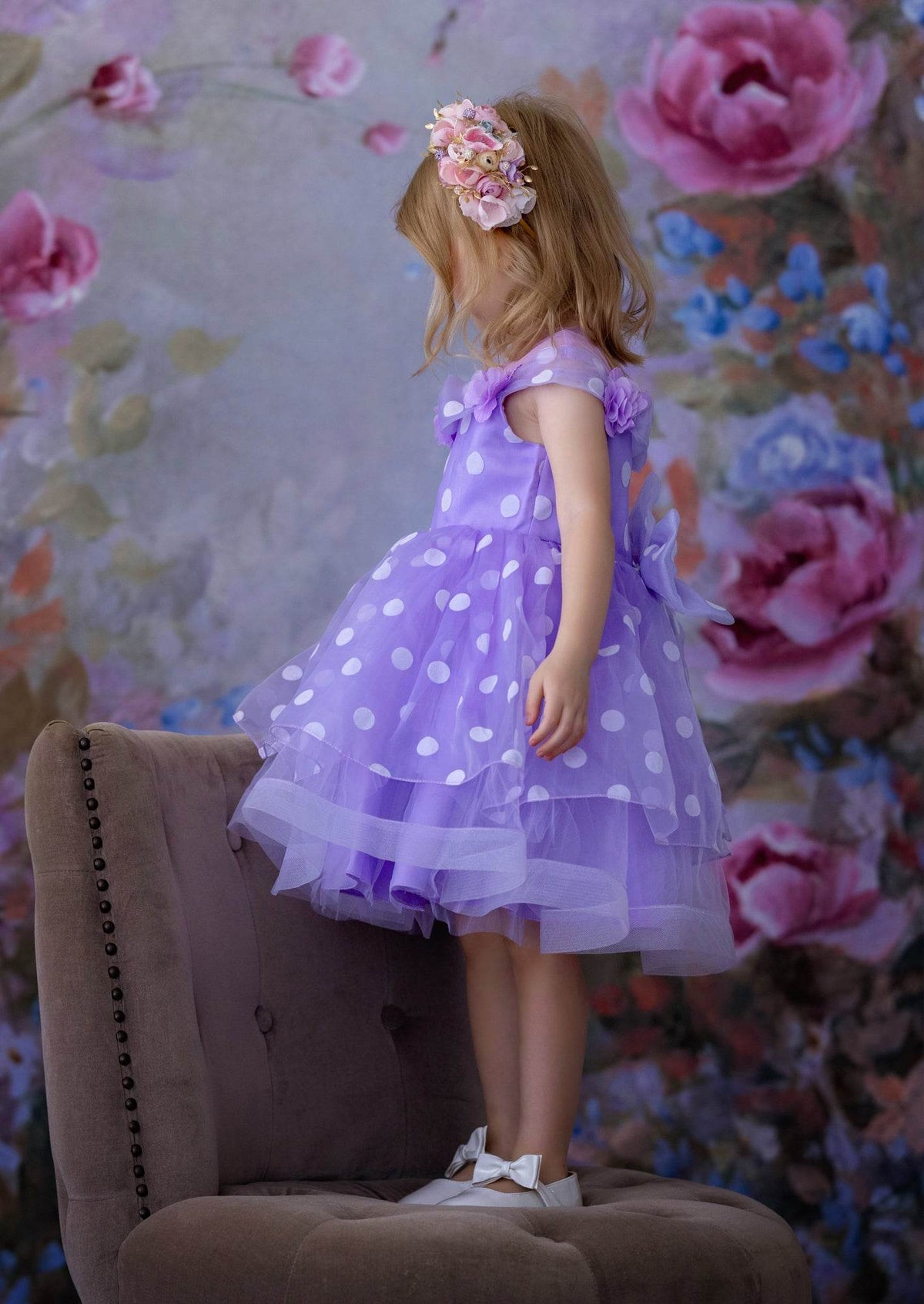 Girls Purple Party Dresses - Lilliput Petite